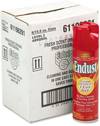 96291 Endust Professional Cleaning and Dusting Spray, 15oz Aerosol, 6 ...